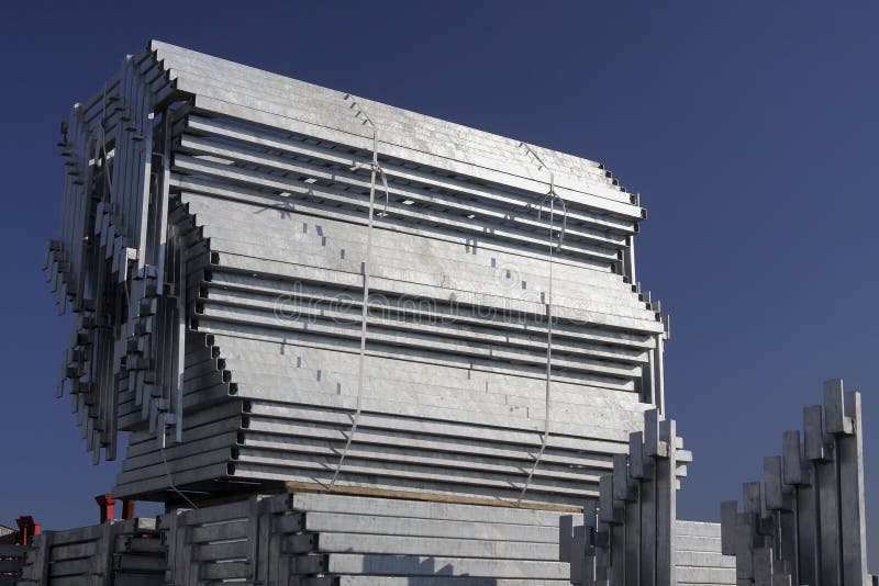 Zinc coated construction stock photo. Image of pack, load - 23207768