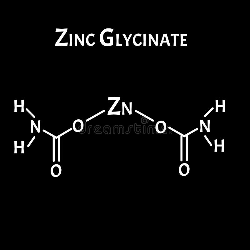 Zinc glycinate is a molecular chemical formula. Zinc infographics ...