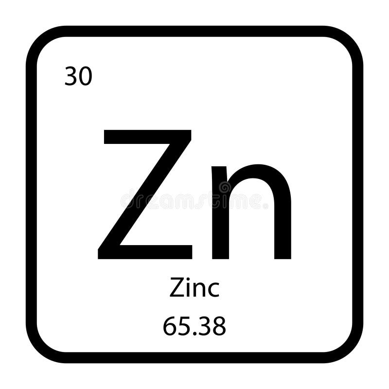 Zinc icon vektor stock illustration. Illustration of frame - 302948913
