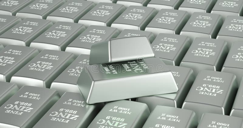 Zinc Ingots Background, Rotation Animation, Seamlessly Loopable. 3D ...