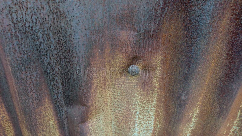 Zinc metal and rusty tacks stock photo. Image of sheet - 175105346