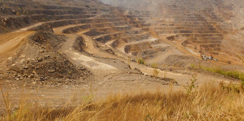 Zinc Mine. Background of Mining Industrial. Stock Photo - Image of ...
