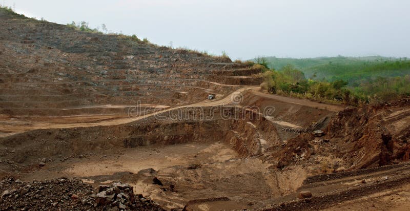 Zinc Mine. Background of Mining Industrial. Stock Image - Image of land ...
