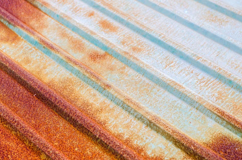 Zinc with Rusty metal stock illustration. Illustration of damaged ...