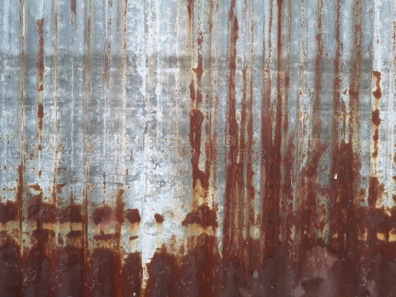 Zinc Plate Rust Background Material Wall Textures Stock Image - Image ...