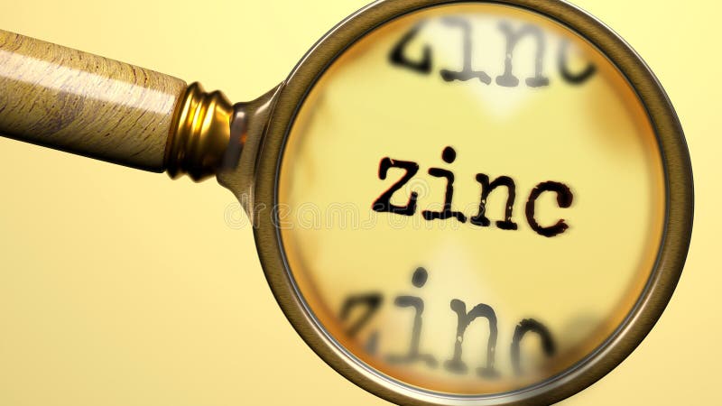 Zinc Under Magnifying Glass. Thorough Analysis and Inspection of Zinc ...