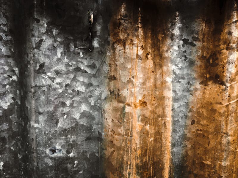 Zinc Vintage Texture Background, Rusty Galvanized Stock Photo - Image ...