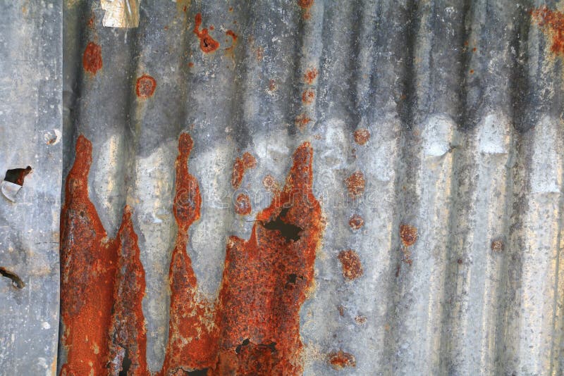 Zinc Wall Texture Pattern Background Rusty Corrugated Metal Old Decay ...
