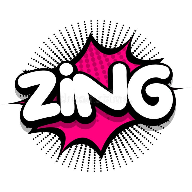 Zing Comic Book Explosion Bubble Vector Illustration Stock Vector ...