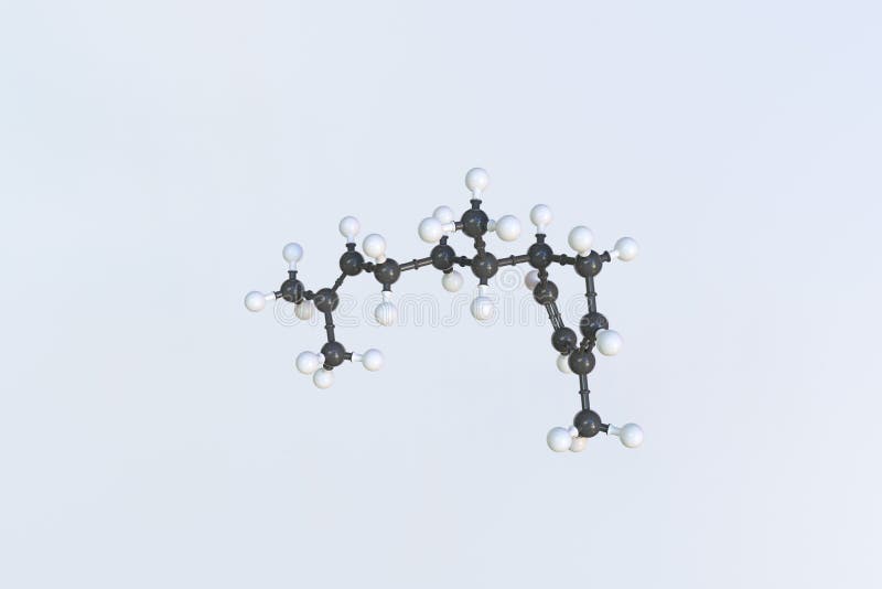 Zingiberene Molecule, Scientific Molecular Model, Looping 3d Animation ...
