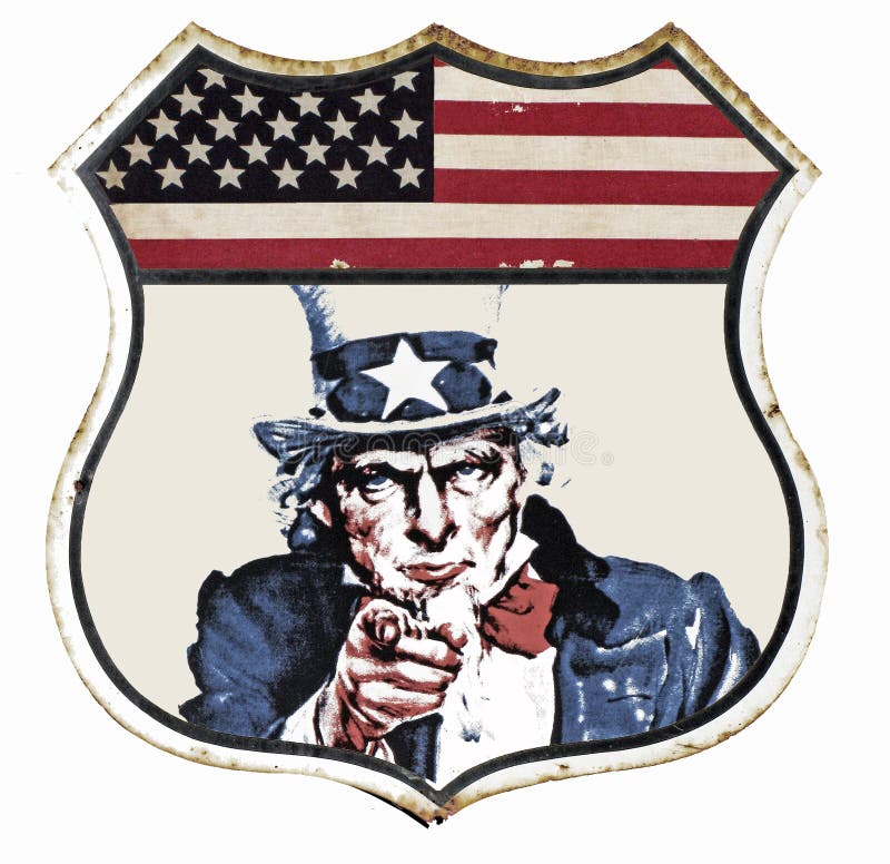 Zio Sam Wants You Isolated fotografia stock. Illustrazione di manifesto ...