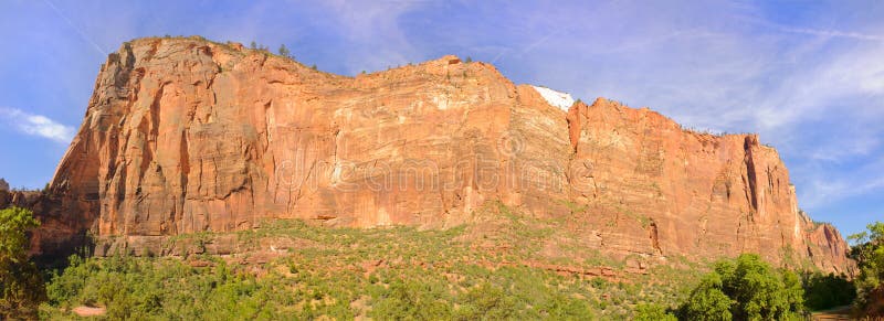 Zion escarpment stock image. Image of cliffs, clouds - 26691857