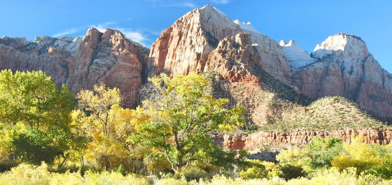Zion Fall Color stock photo. Image of scenic, peaks, beehives - 8048616