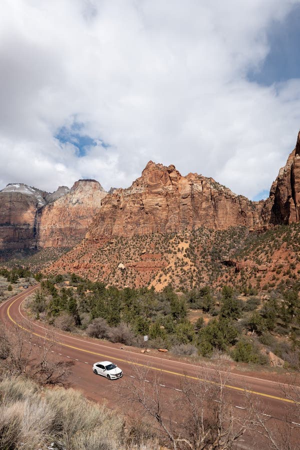 Zion National Park Canyon in the Spring Stock Photo - Image of ...