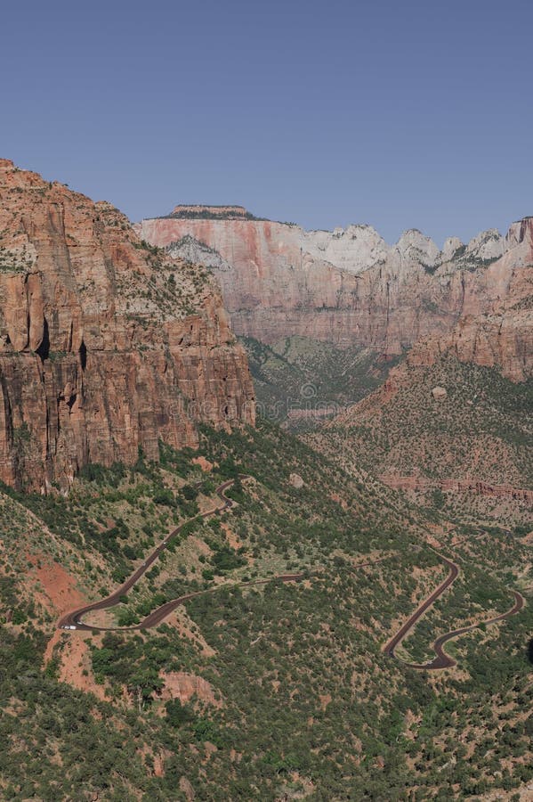 Zion National Park in Springdale in the USA Stock Image - Image of ...