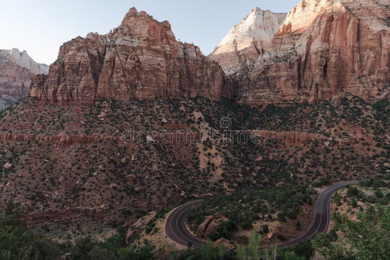 Zion National Park in Springdale in the USA Stock Photo - Image of ...