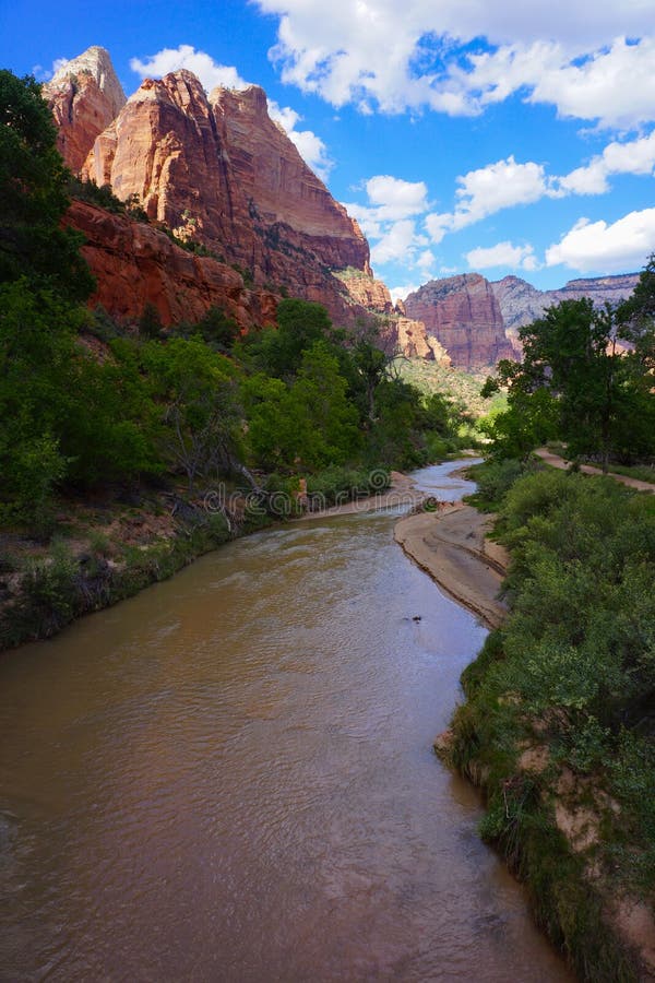 Virgin River Zion National Park Stock Image - Image of rivers, abstract ...