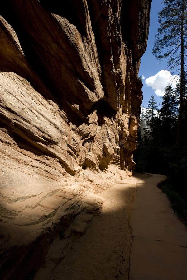 Zion rock formations stock image. Image of shadow, utah - 15332367