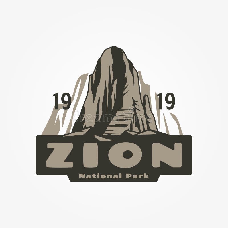 Zion Vintage Logo Vector Symbol Illustration Design Stock Vector ...