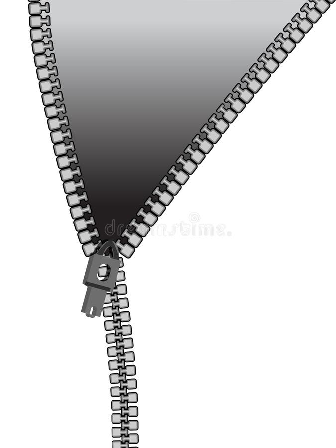 Zip stock vector. Illustration of elements, apparel, haberdashery ...