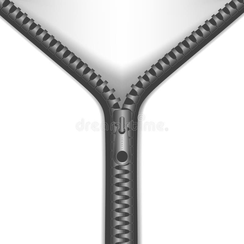 Zip stock vector. Illustration of object, join, fastener - 9060235