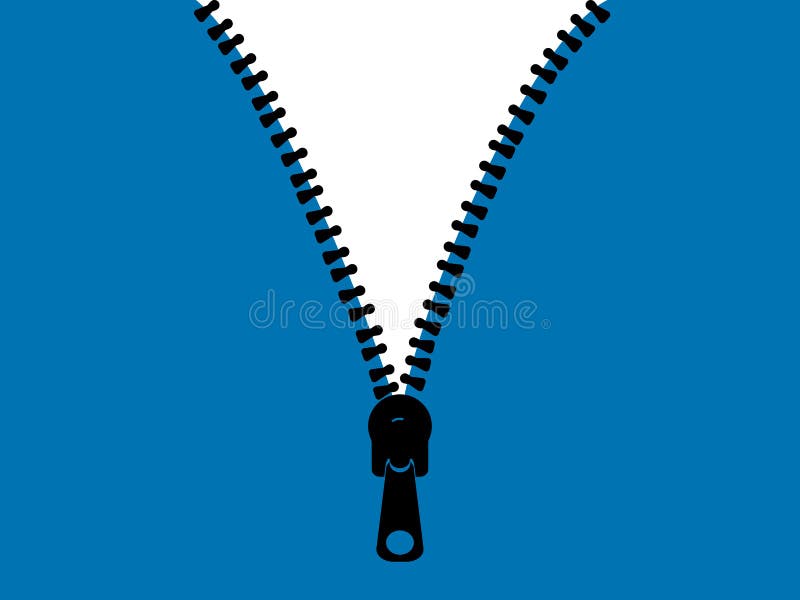 Zip Background. Open Zip Banner Stock Vector - Illustration of ...