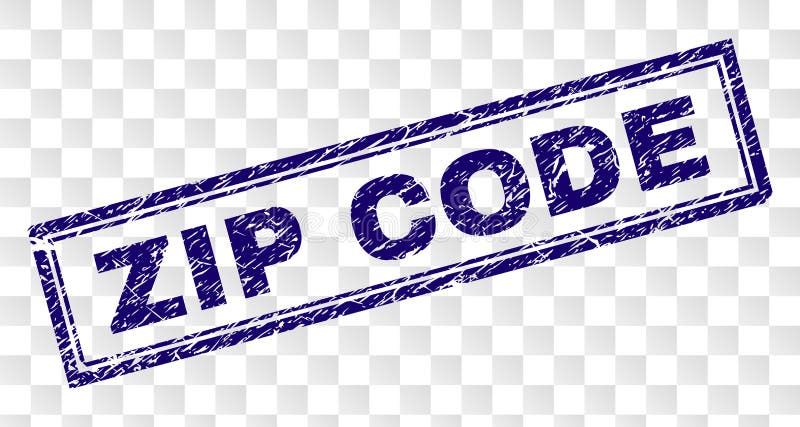 Scratched ZIP CODE Rectangle Stamp Stock Vector - Illustration of ...