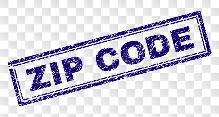 Scratched ZIP CODE Rectangle Stamp Stock Vector - Illustration of ...