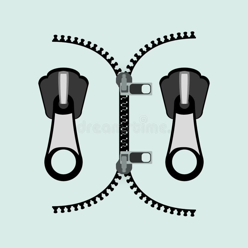Zip Design. Zipper Icon. Clothing Concept Stock Vector - Illustration ...