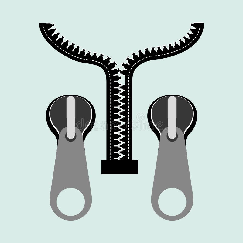 Zip Design. Zipper Icon. Clothing Concept Stock Vector - Illustration ...