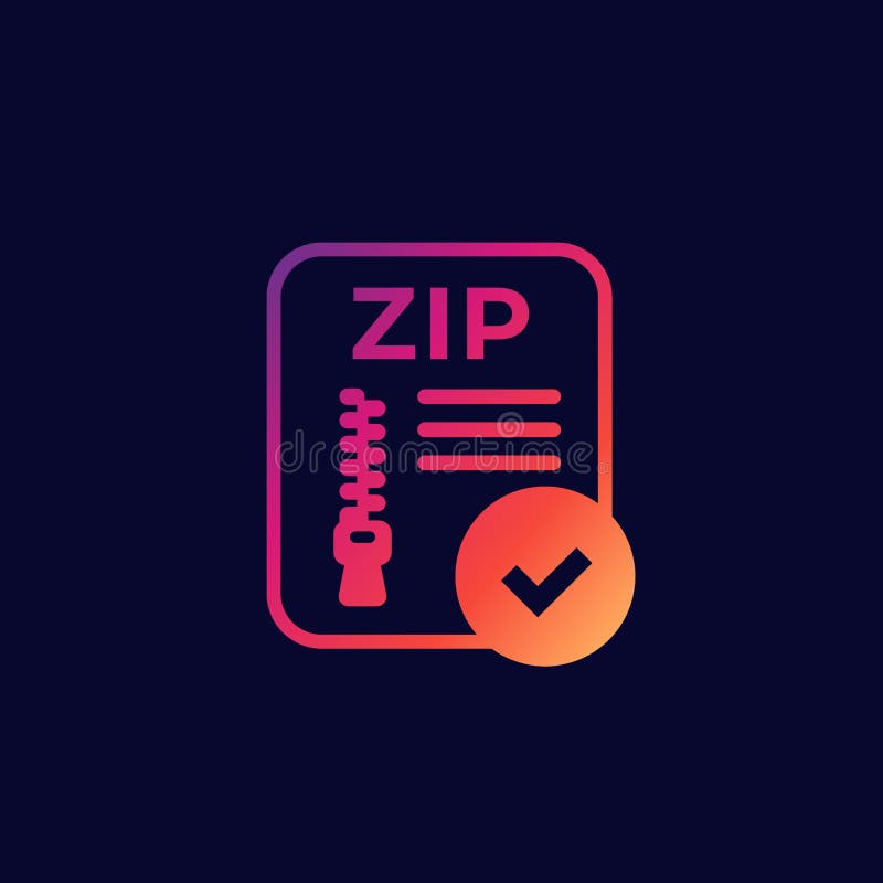 Zip Archive Compressed Folder Icon Stock Illustrations – 326 Zip ...