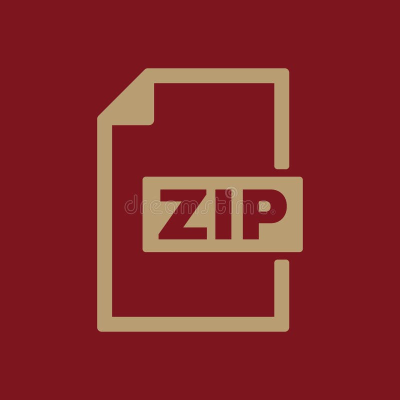 The ZIP File Icon. Archive and Compressed Symbol Stock Vector ...