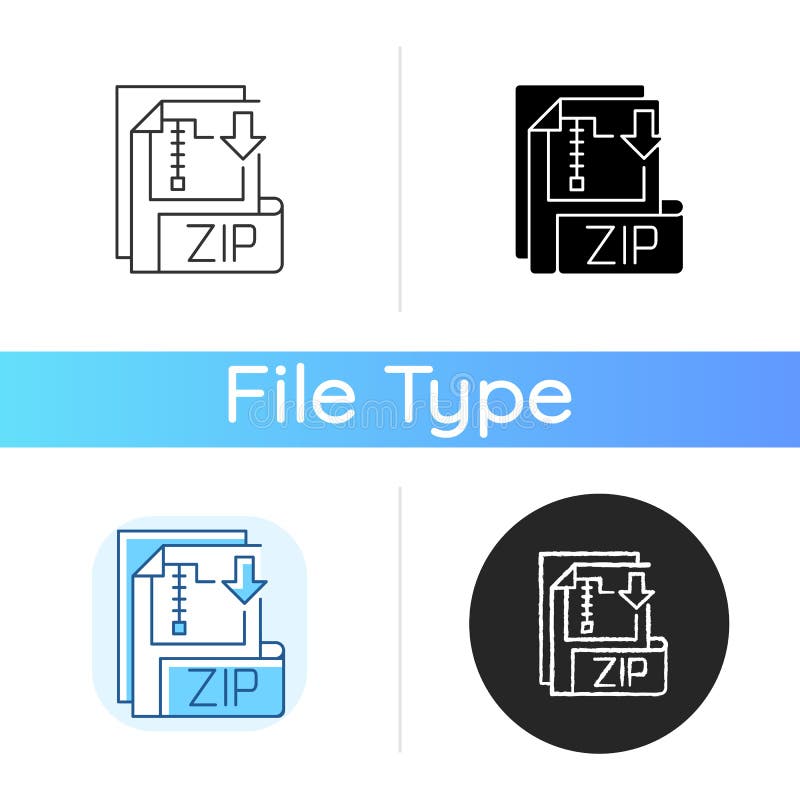 ZIP file icon stock vector. Illustration of isolated - 197698500