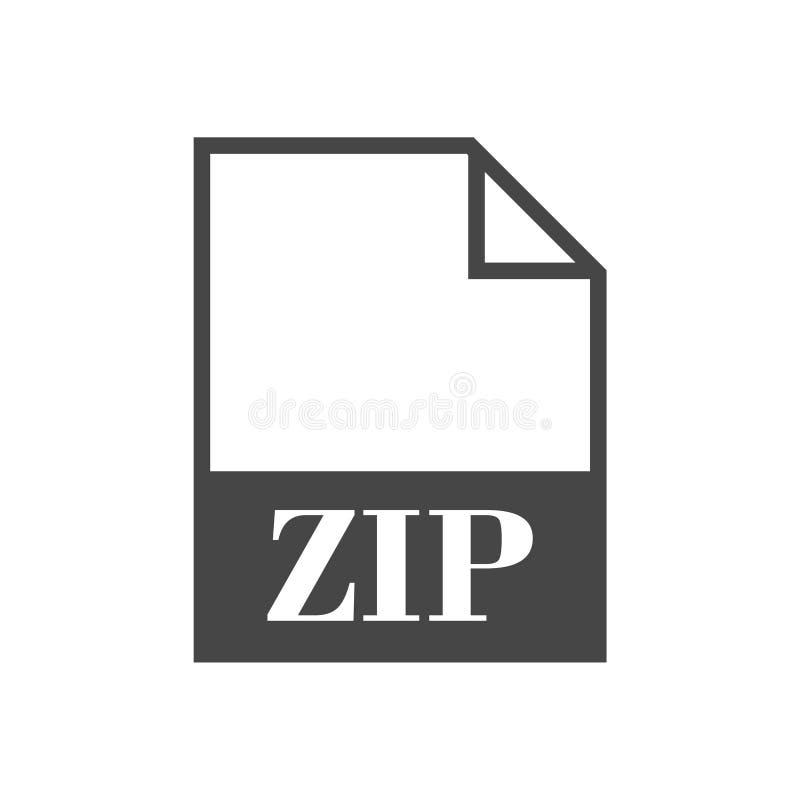 ZIP file icon stock vector. Illustration of page, eps10 - 95316282