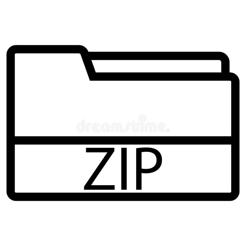 Zip file icon vector stock vector. Illustration of sheet - 284217092
