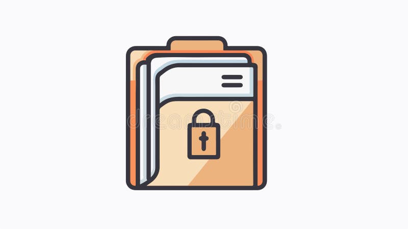 Zip File Outline Icon Vector Illustration - Professional Tech Graphic ...