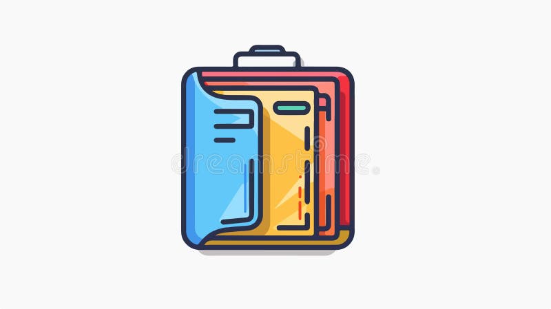 Zip File Outline Icon Vector Illustration Professional Tech Graphic ...