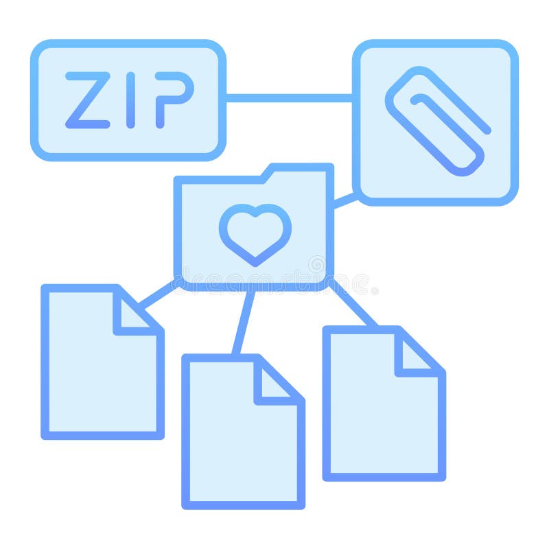 Zip Folder Icon Stock Illustrations – 3,714 Zip Folder Icon Stock ...
