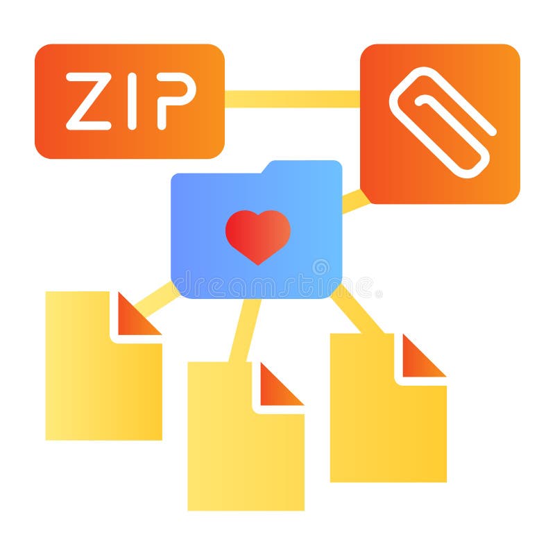 Zip Folder Icon Stock Illustrations – 3,778 Zip Folder Icon Stock ...