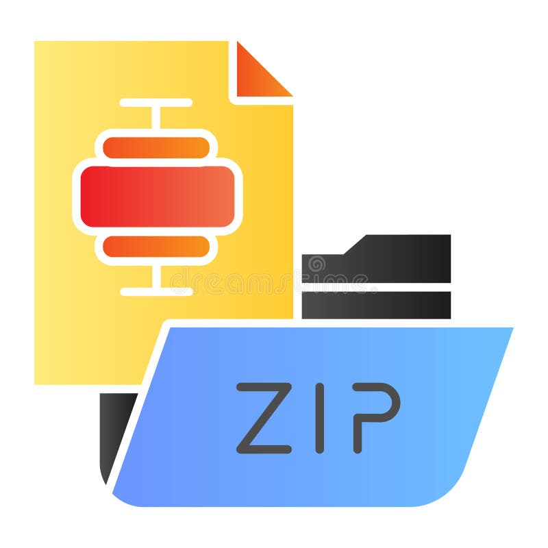 Zip Folder Icon Stock Illustrations – 3,778 Zip Folder Icon Stock ...