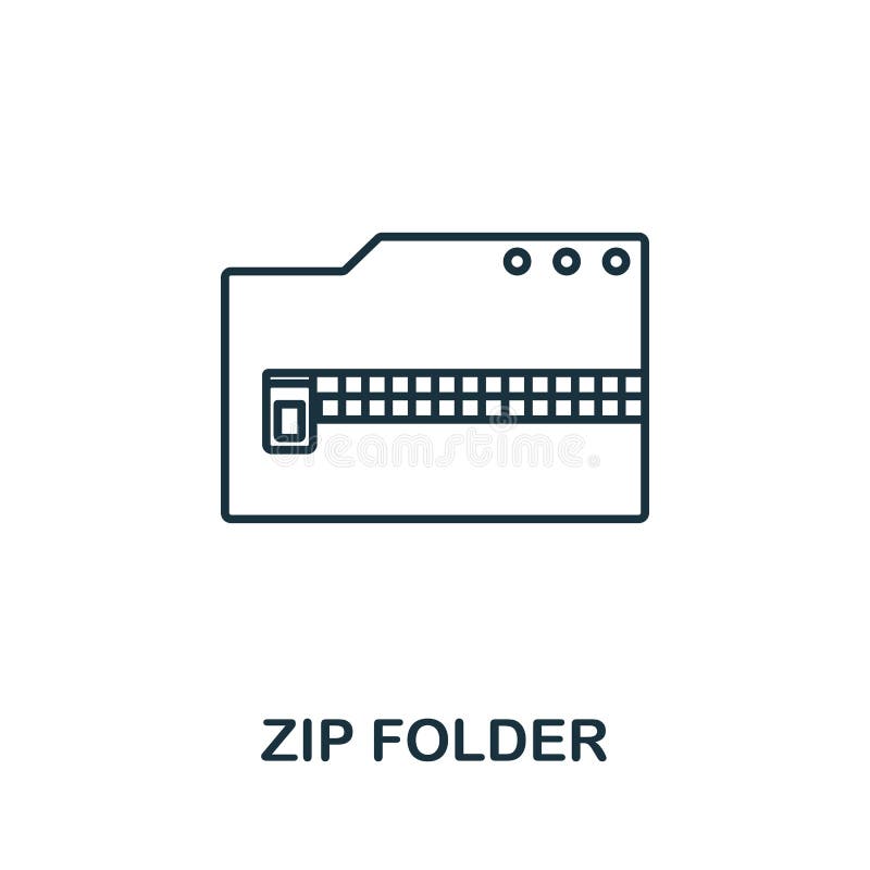 Zip Folder Icon Stock Illustrations – 3,772 Zip Folder Icon Stock ...
