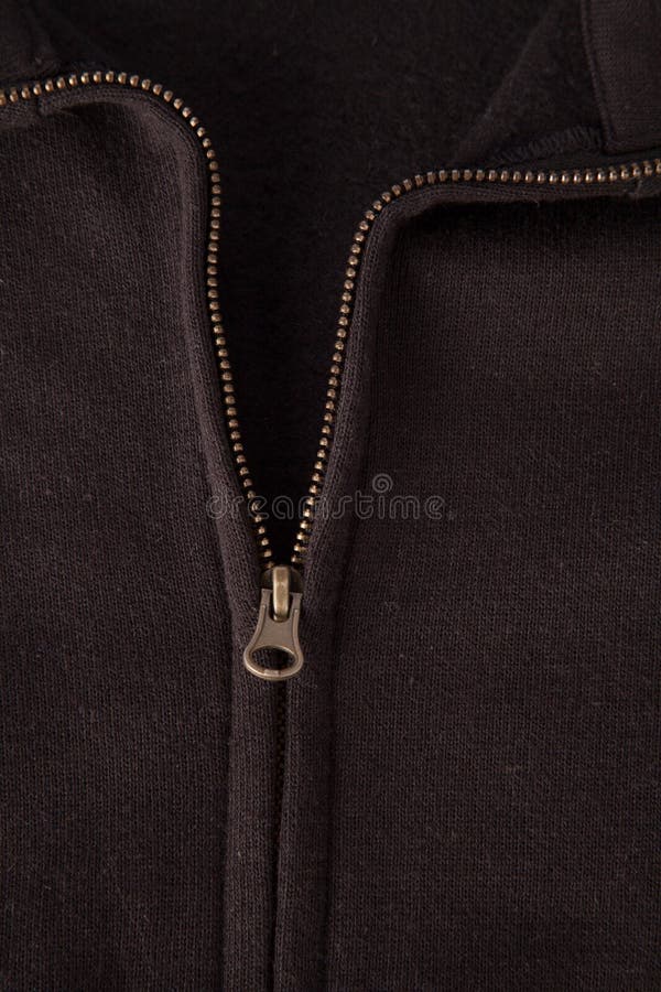 Zip half-open stock image. Image of cloth, fabric, garment - 41335885