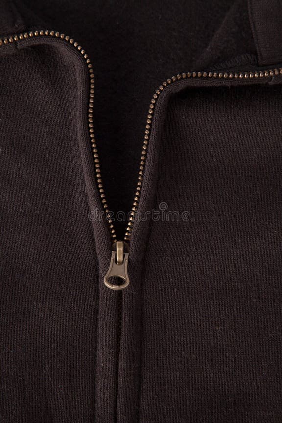 Zip half-open stock image. Image of cloth, fabric, garment - 41335885