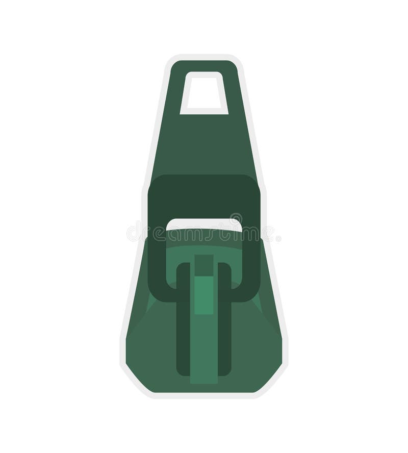 Zip Icon. Cloth and Tailor Design. Vector Graphic Stock Illustration ...