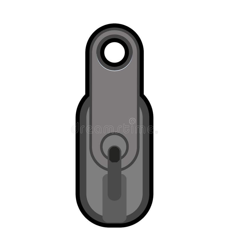 Zip Icon. Cloth and Tailor Design. Vector Graphic Stock Illustration ...