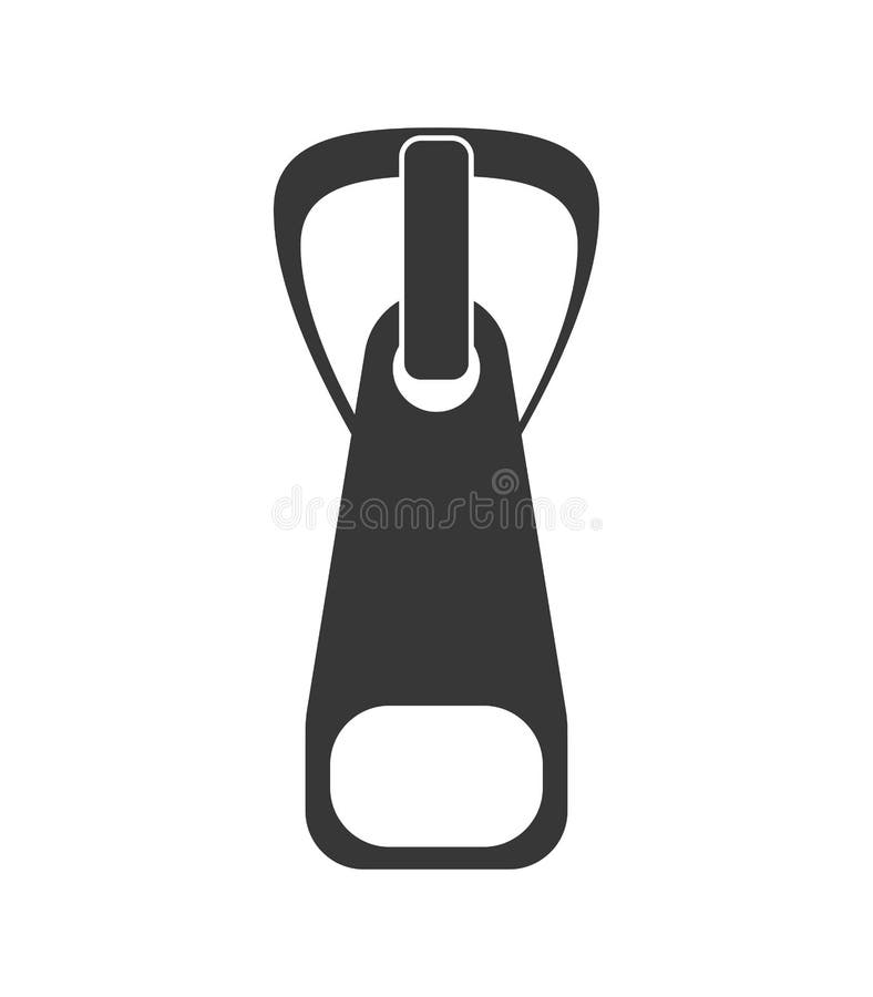 Zip Icon. Cloth and Tailor Design. Vector Graphic Stock Illustration ...