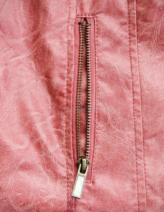Zip on leather jacket stock image. Image of fabric, industry - 39820043