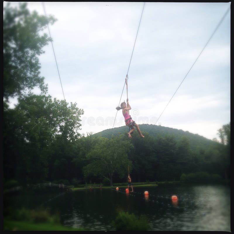 Zip line editorial photo. Image of trees, transportation - 42962036