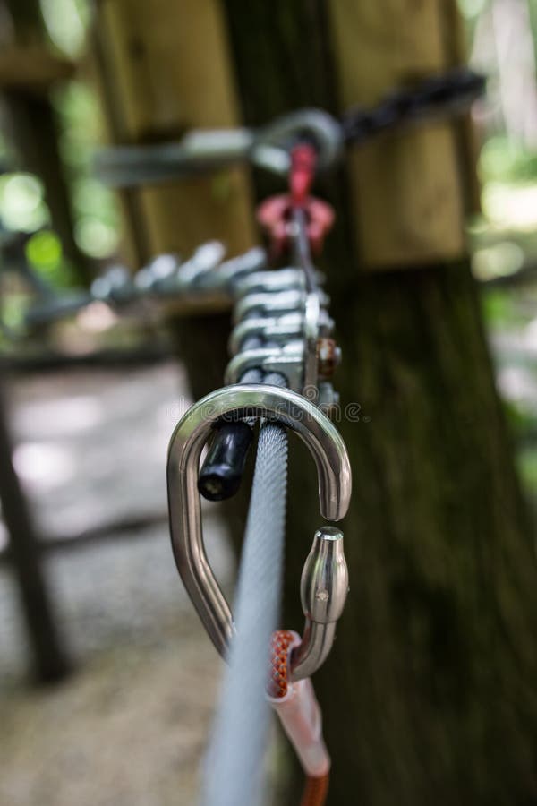 Zip-line gear stock image. Image of device, risk, climber - 41496005