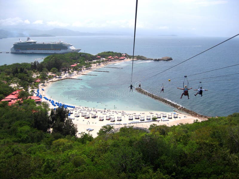 Zip Line editorial photo. Image of vacation, beach, travel - 65683286